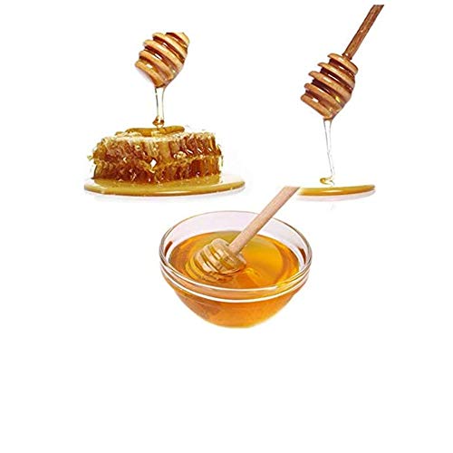 12 Pack 3 Inch Wood Honey Dippers Sticks, Mini Honey Dipper Stirrer for Honeycomb Jar Dispense Drizzle