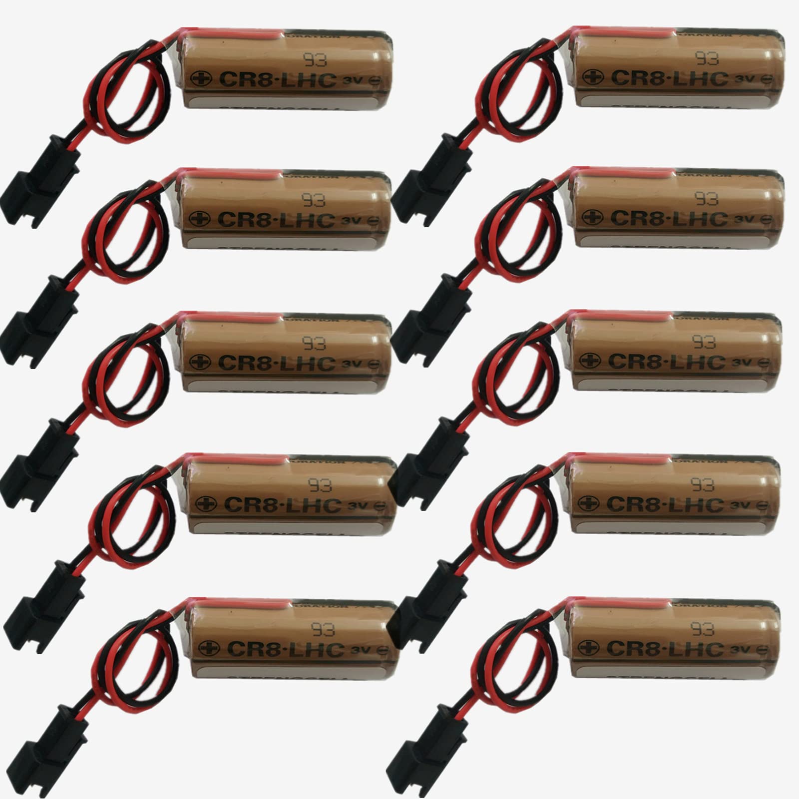 10 Pack STRENG-CELL Fdk Cr8.Lhc Replacement Battery Cr8 Lhc 3 Volt Lithium Automatic Flusher Toto Flusher Battery TH559EDV410R