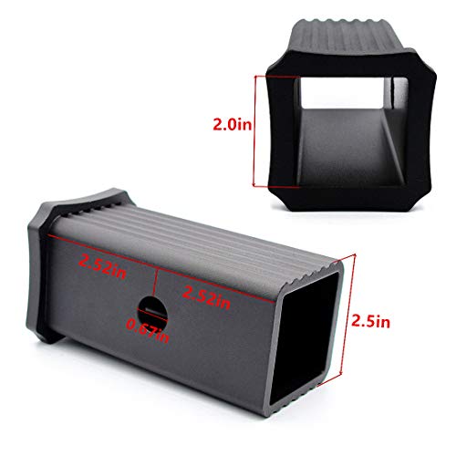 2-1/2" to 2" Trailer Hitch Receiver Adapter Reducer for 2.5 Inches to 2 Inches Square Receiver Hitch Billet Aluminum