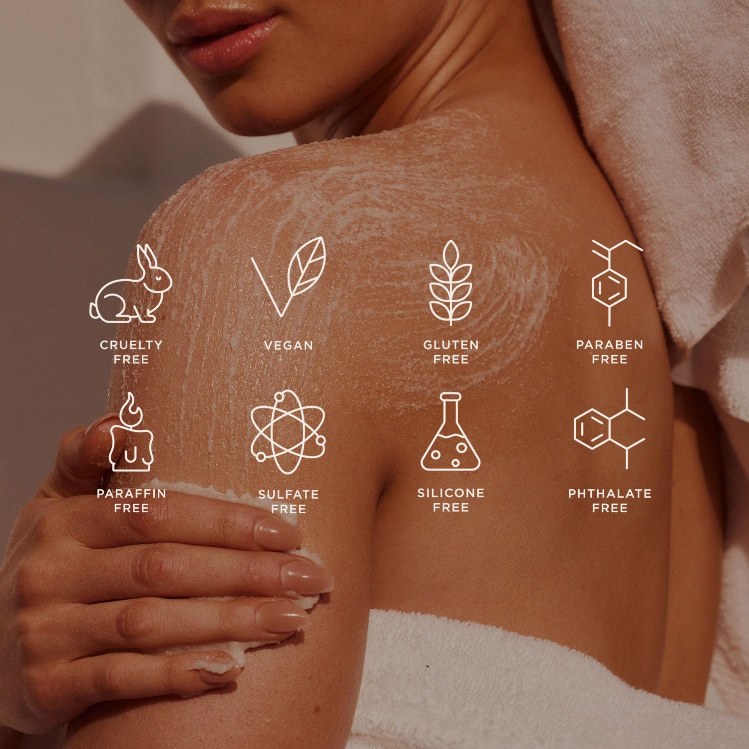 + Lux Unfiltered N°28 Exfoliating Body Polish in Santal, Hydrating and Moisurizing Sugar Scrub, Gluten Free, Vegan + Cruelty Free Exfoliating Soap