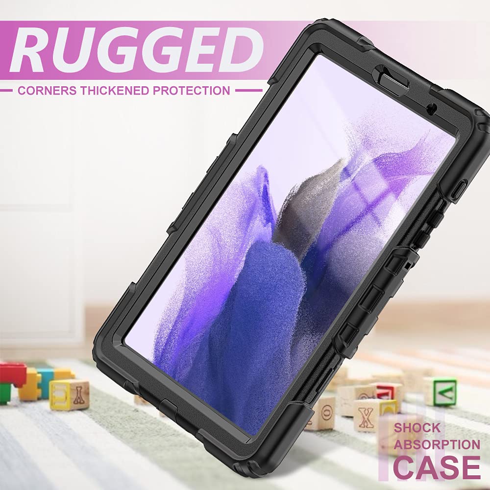 Sibeitu Samsung Galaxy Tab A7 lite Case 8.7 Inch 2021 with Screen Protector & Kickstand, Sturdy Rugged Samsung A7 Lite Case Kids w/Hand Strap Shoulder Strap for Galaxy A7 Lite Case SM-T220/T225