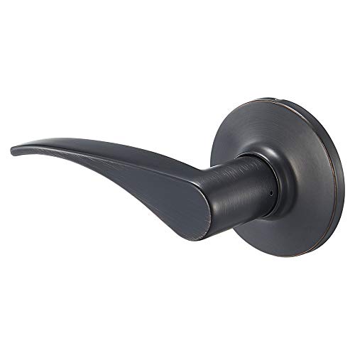 Amazon Basics Victor Dummy Door Lever - Left-handed Lever, Oil Rubbed Bronze
