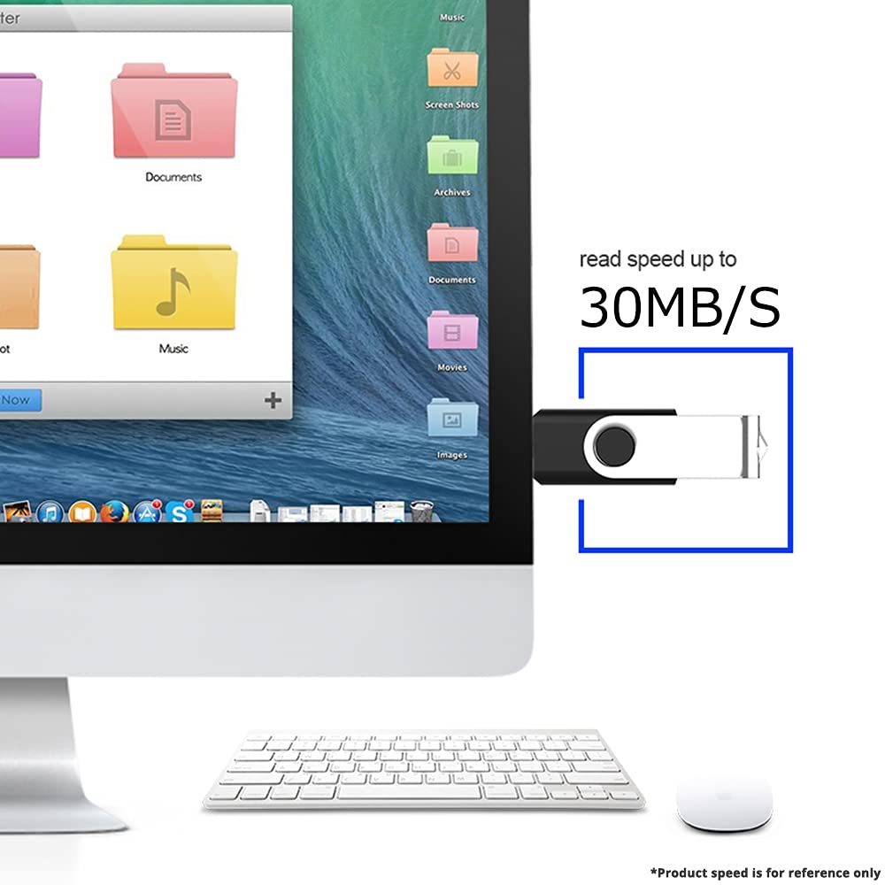 10 Pack 1GB Flash Drives Pack 1GB USB Stick Bulk 1GB USB Thumb Drive USB 2.0 (1GB, Blue)