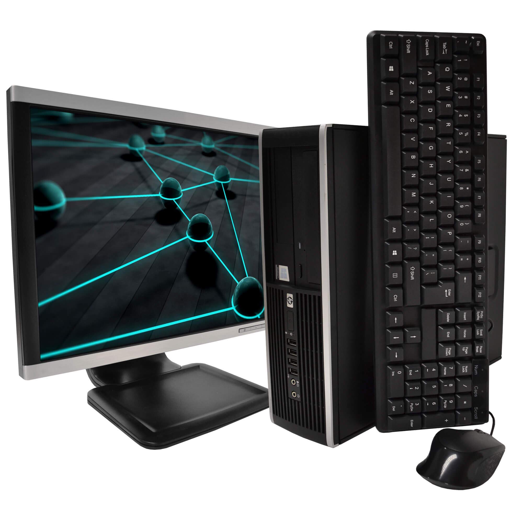 HP Elite Desktop, Intel Core i5 3.1GHz, 8GB RAM, 500GB HDD, Keyboard/Mouse, WiFi, 17in LCD Monitor, DVD, Windows 10 (Renewed)