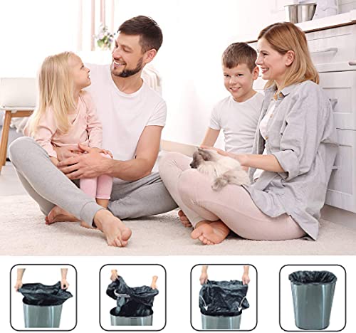 13 Gallon Kitchen Trash Can Automatic Stainless Steel Garbage Can Touch Free Trash Can with Lid Motion Sensor Waste Bin for Kitchen Home Office Living Room Bedroom