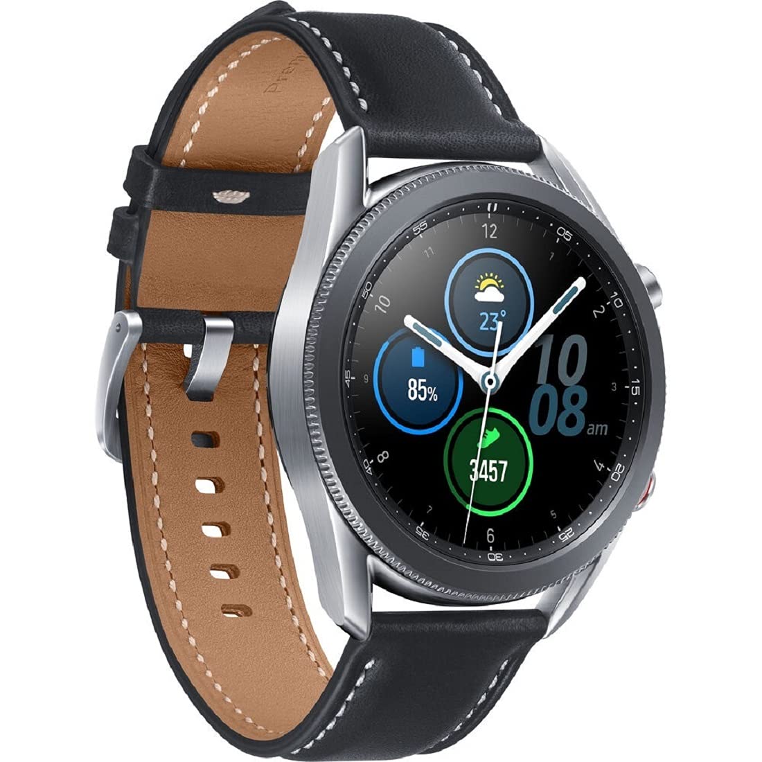 Samsung GALAXY WATCH 3 (2020) 45MM (GPS, Bluetooth, LTE Unlocked) SM-R845U Smart Watch - Silver (Renewed)