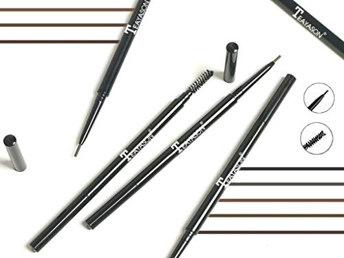 1.5mm ultra-fine eyebrow pencil automatic rotation eyebrow pencil,durable, sweat-proof and not easy to take off make-up, five colors available(01#Black)