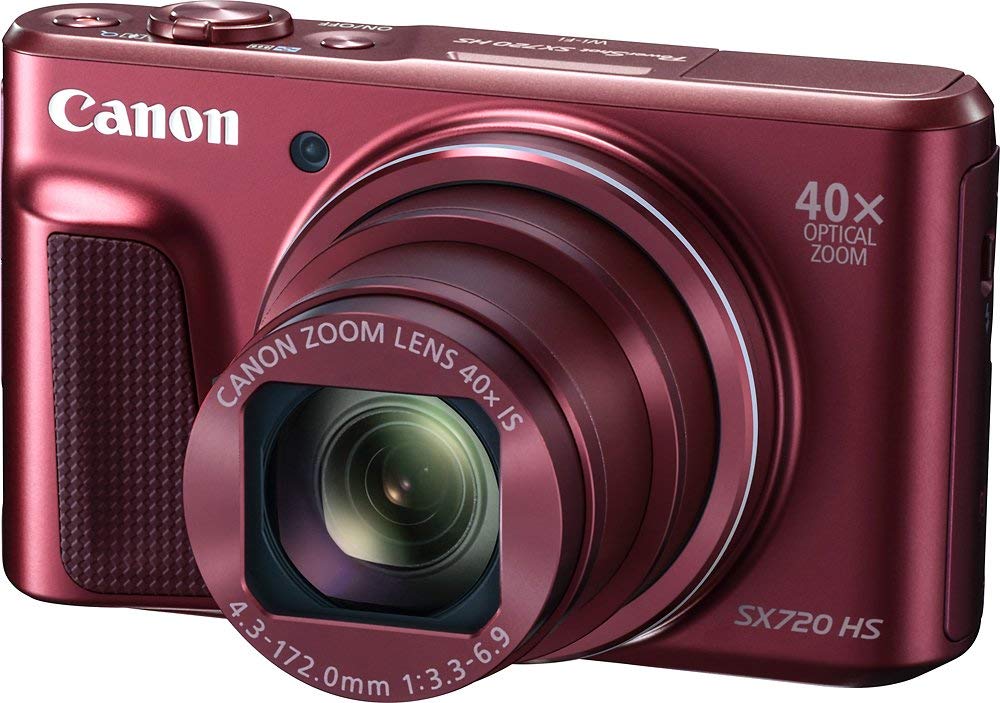 Canon PowerShot SX720 HS 20.3 MP Wi-Fi Digital Camera with 40x Optical Zoom & HD 1080p Video (Red) 11 Piece Value Bundle