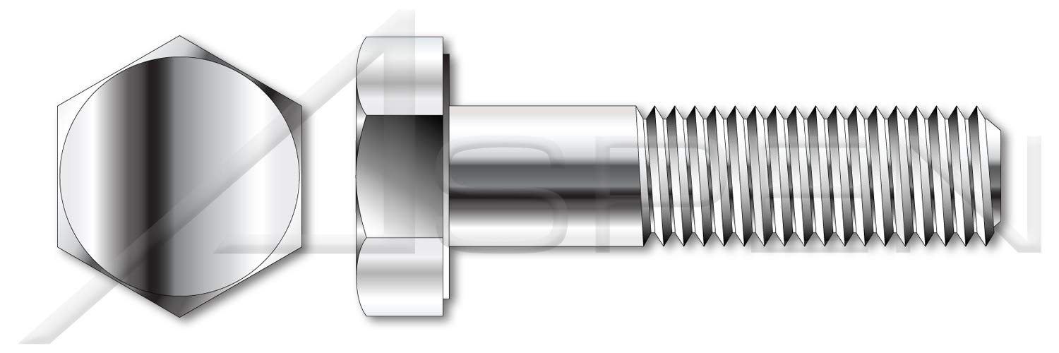 (5 pcs) M45-4.5 X 170mm, DIN 931 / ISO 4014, Metric, Hex Head Cap Screws Bolts, Part Thread, A2 Stainless Steel
