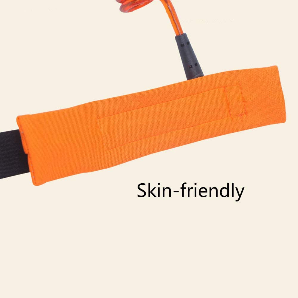 1 Pack Child Anti Lost Wrist Link,4.9ft(1.5M) Sturdy Flexible Safety Wristband Leash for Kids and Toddlers (Orange)2019