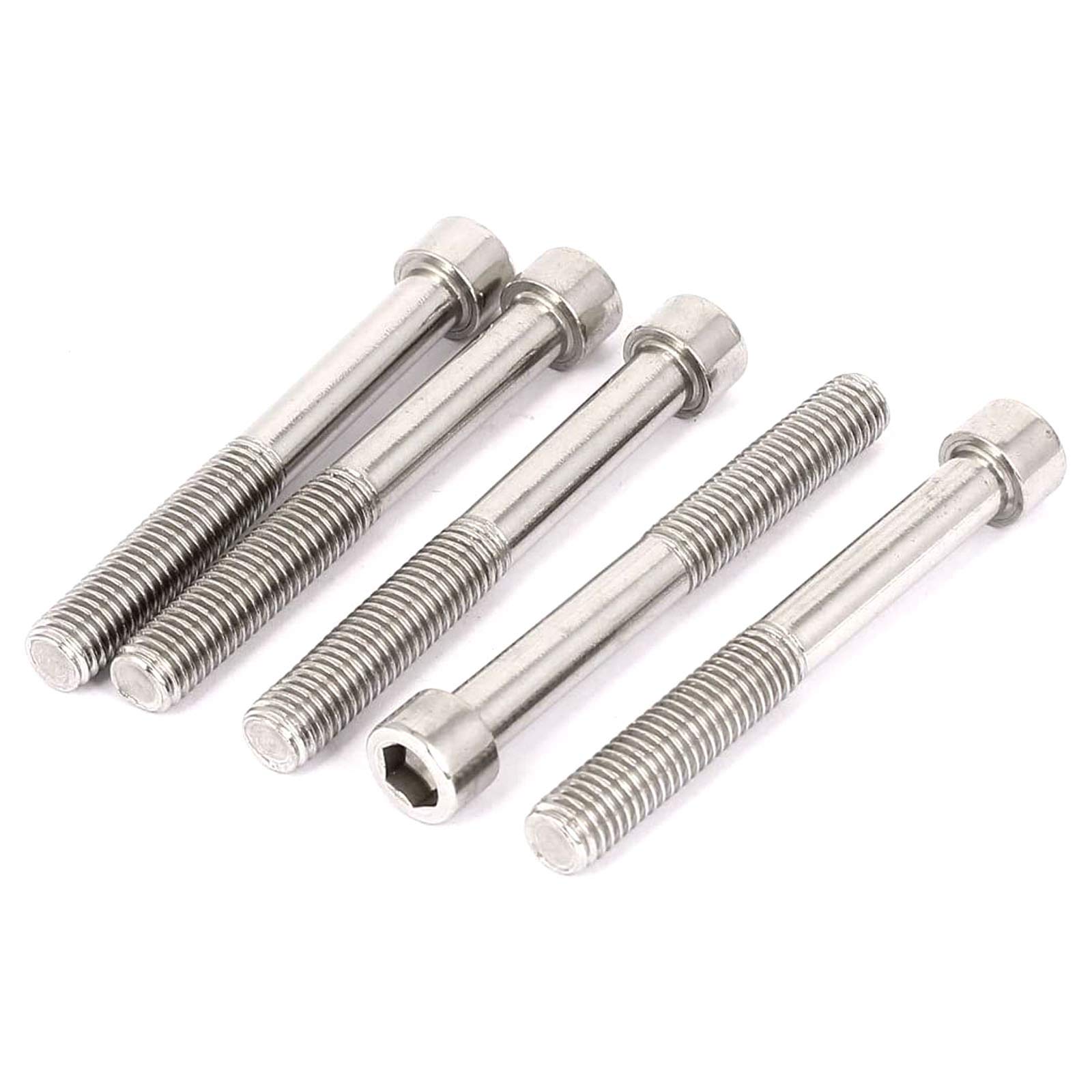 10 Pcs M8-1.25x70mm Stainless Steel Hex Socket Head Cap Screws Bolts Inner Hex Socket Bolt DIN 912
