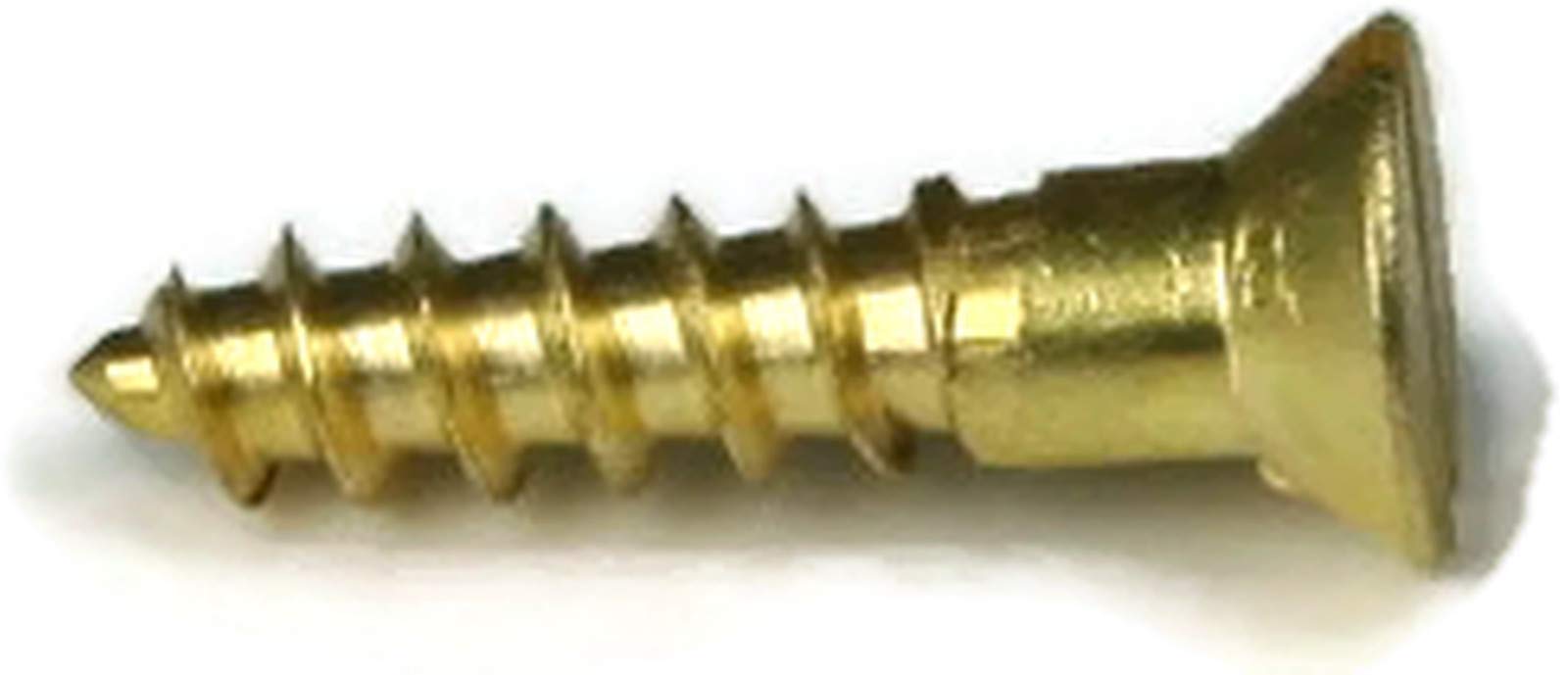 #12-11 Wood Screws - Slotted Flat Head Wood Screws - Brass #12-11 x 1-1/2" Qty 250