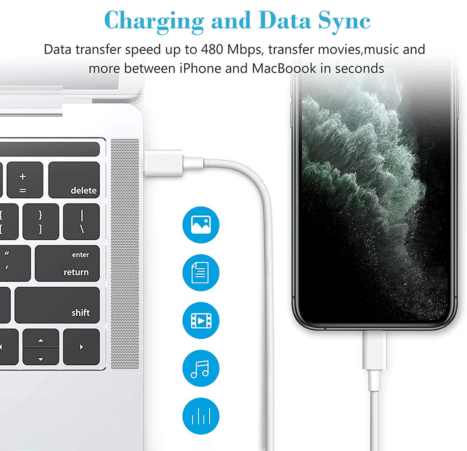 [MFi Certified] iPhone Charger Fast Charging,20W USB C Wall Charger Adapter with 6.6FT USB C to Lightning Cable for iPhone 14 Pro/14 Plus/13/12 Mini/12 Pro Max/11/X/XR/XS/8, iPad, AirPods Pro