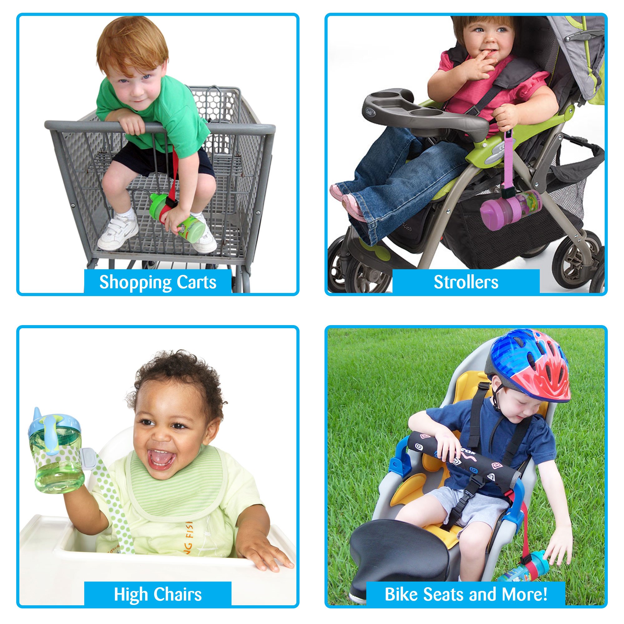 PBnJ Baby SippyPal Sippy Cup Strap Holder Leash Tether (1 Sport)