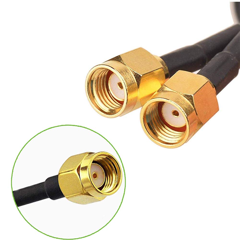 Bechol WiFi Booster Antenna with RP-SMA Male Connector,2.4G Magnetic Base 10ft Extension Cable for Wireless CCTV Security IP Camera Video System NVR DVR