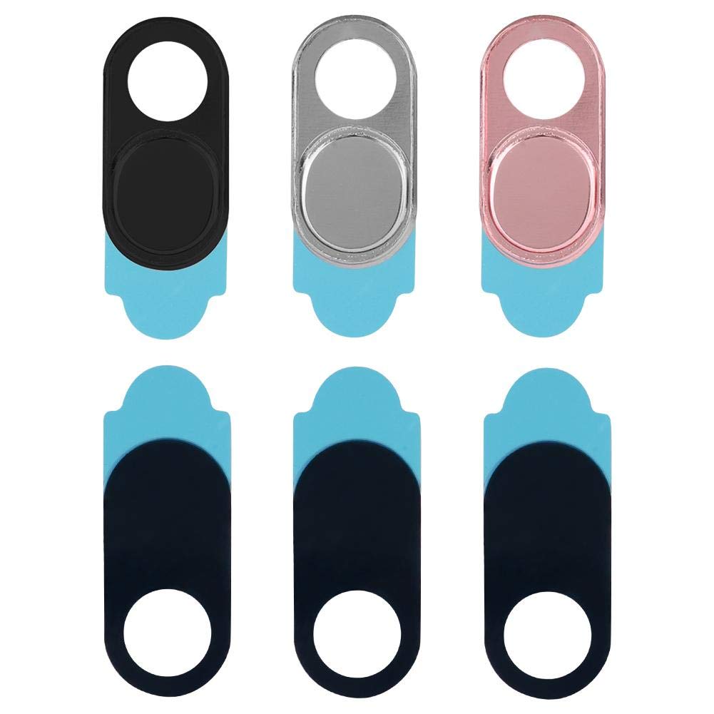 ♂Valentine's Day Present♂Easy to Install Webcam Protect Sticker, Camera Protect Sticker, for Phone Smartphone Len(Silver and Black Powder Mixed Color)