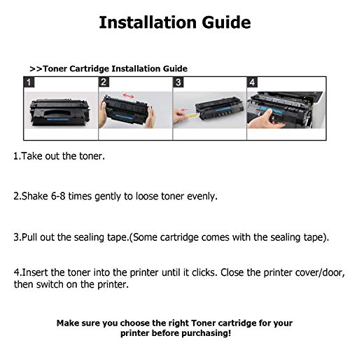 1 Pack 53A | Q7553A (Black) Compatible High Yield Toner Cartridge Replacement for HP Laser Jet P2014 P2014n P2015 P2015d P2015dn P2015x M2727nf Printers,Sold by Thurink.