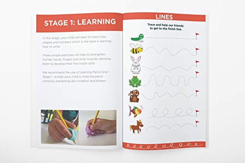 Bright Autism Trace and Learn to Write Workbook, Trace line, Shapes, Numbers and Letters workbook for Kids, Preschool Workbook, Pre-Writing, Pre-Reading