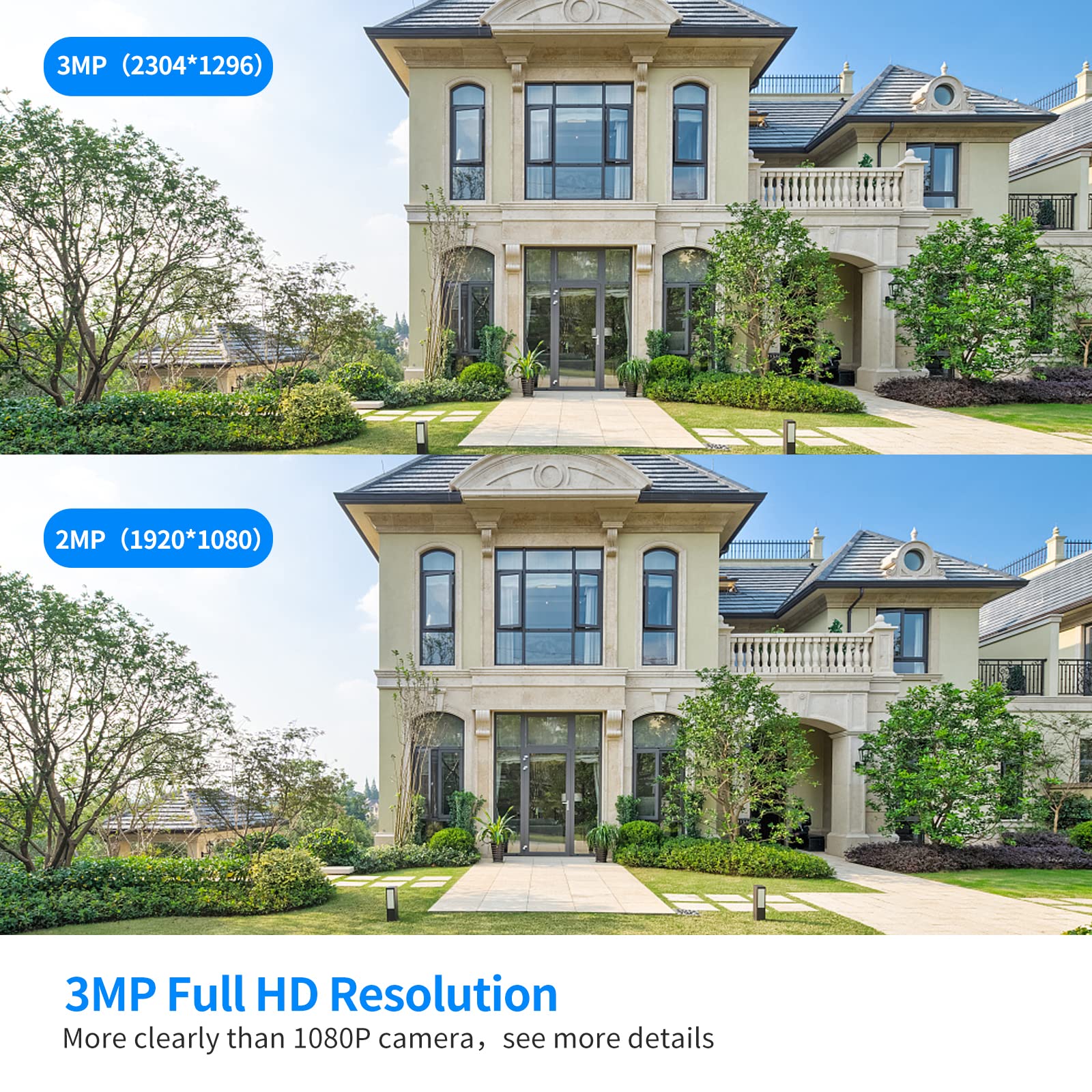 【8CH Expandable】Wifi Security Camera System,Sdeter Outdoor 8 Channel 1080P Home Video Wireless NVR Kit with 1TB HDD,4pcs Indoor Outdoor Surveillance IP Cameras Set,Easy Remote View,Plug Play,Free APP