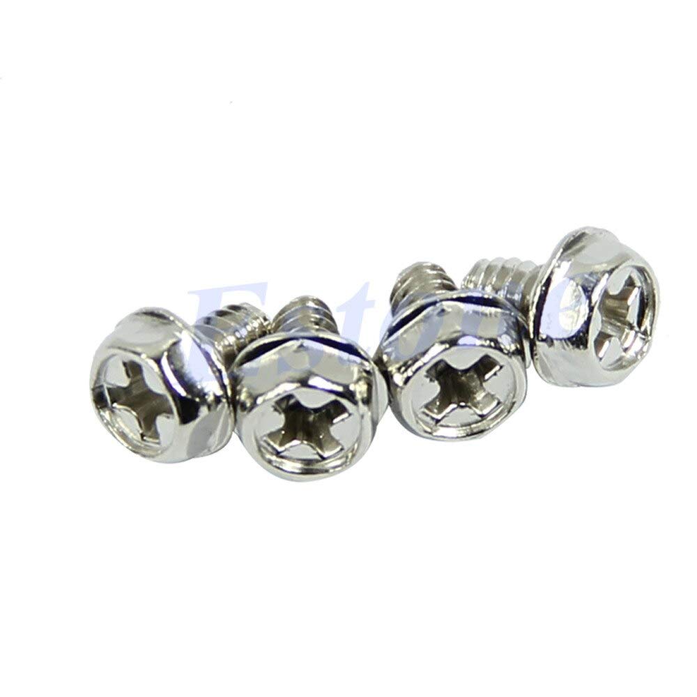 100pcs Flanged Hex for Computer 6/32 Screws Hard Drive PC Case Motherboard Screws SCRW-106807