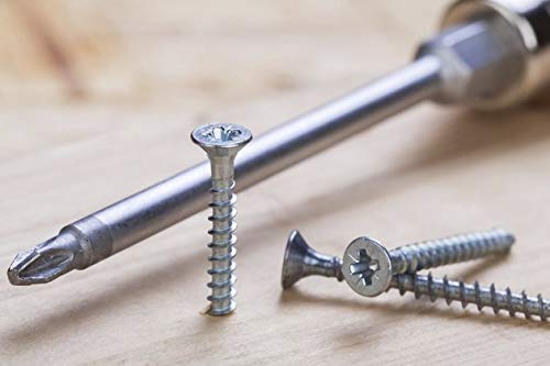 #10 x 3", (25 pcs), Stainless Flat Head Phillips Wood Screw, 18-8 (304) Stainless Steel Screws by Persberg P100-89