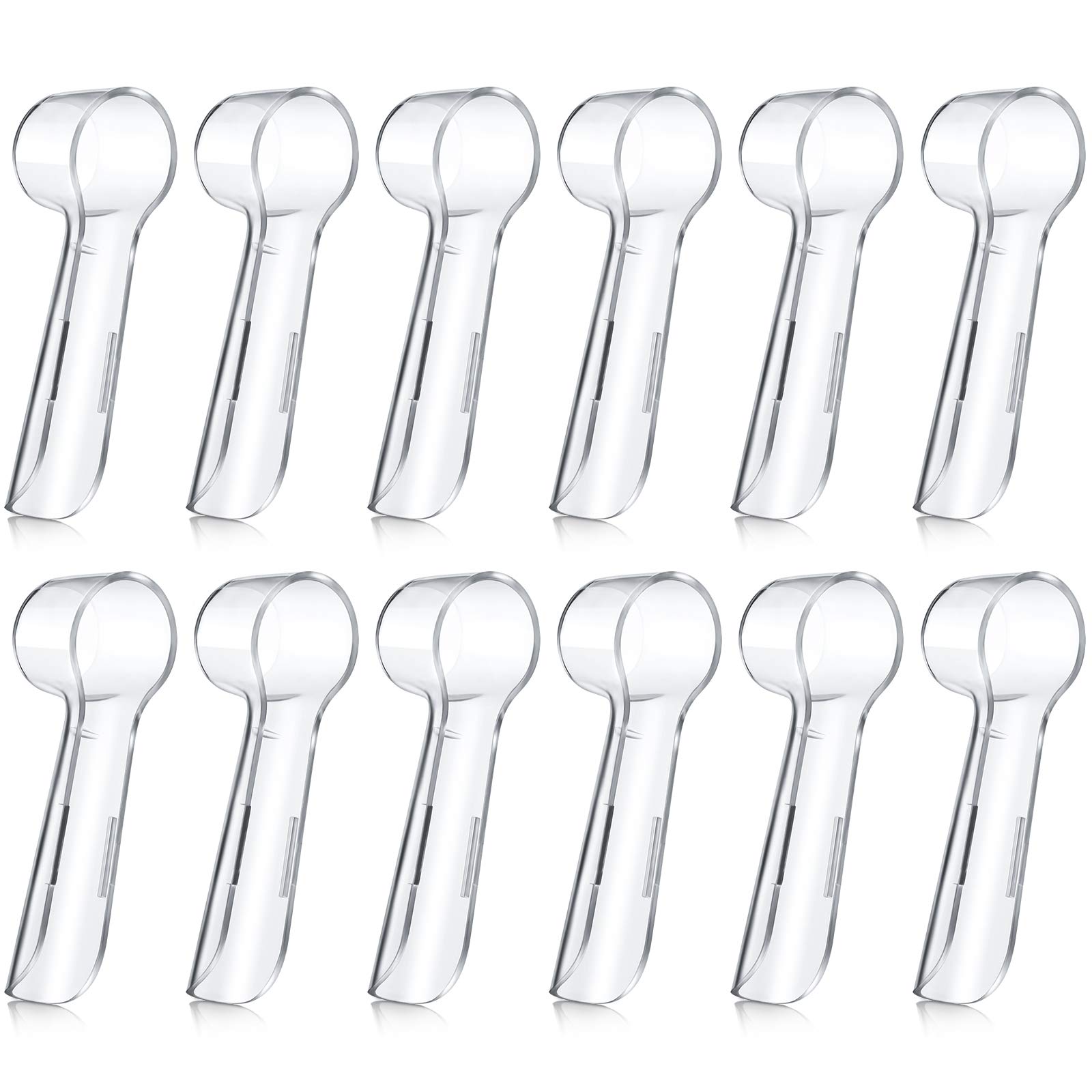 Electric Toothbrush Cover Brush Head Protection Cover Reusable Electric Toothbrush Heads Cover Replacement Brush Heads Cover Caps to Keep Dust Away for Travel, Camping, Family(12 Pieces)