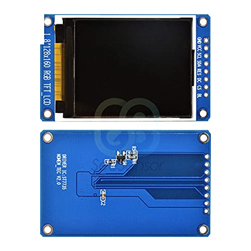 1.8 inch 128160 128x160 SPI Full Color TFT LCD Display Screen Module ST7735S 3.3V Replace OLED Power Supply for Arduino