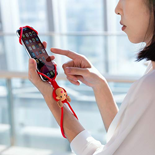 【Bone】 Strap Phone Tie, Silicone Wrist Lanyard, Universal Cell Phone Wrist Lanyard Holder, Hand Strap Smartphone Case: iPhone 12 11 Pro Max XS XR XSamsung Galaxy S10 S9 Note 10 9 Pixel 3 XLMrDeer