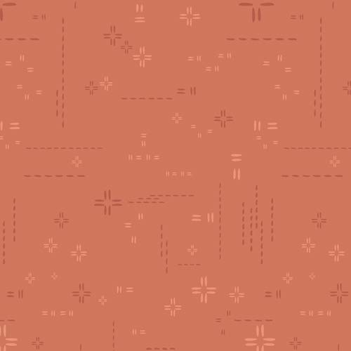 Art Gallery Fabrics Art Gallery Decostitch Elements Red Desert Fabric, Rust