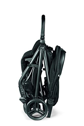 Peg Perego Selfie – Self-Folding, Light Weight, Compact Stroller – Compatible with All Primo Viaggio 4-35 Infant Car Seats - Made in Italy - Onyx (Black)