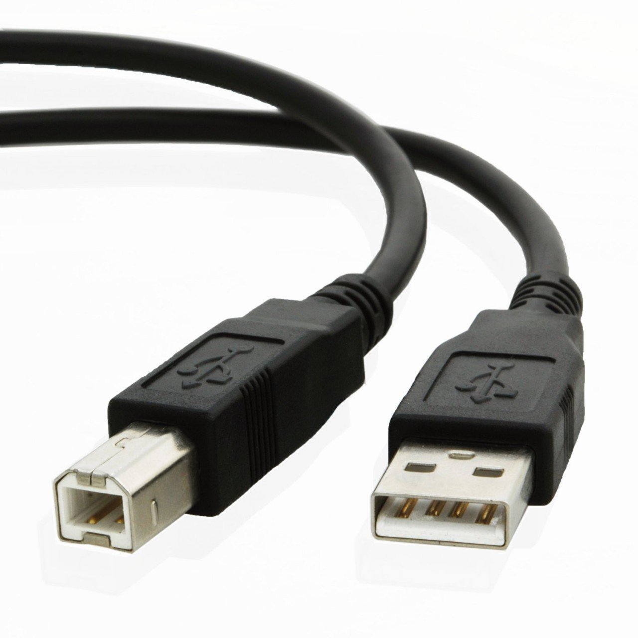 DIGITMON 3 Pack 6 Ft Black A-Male to B-Male USB 2.0 High Speed Printer Cable for Canon TS Series Inkjet Printer PIXMA TS9500 Series TS9520