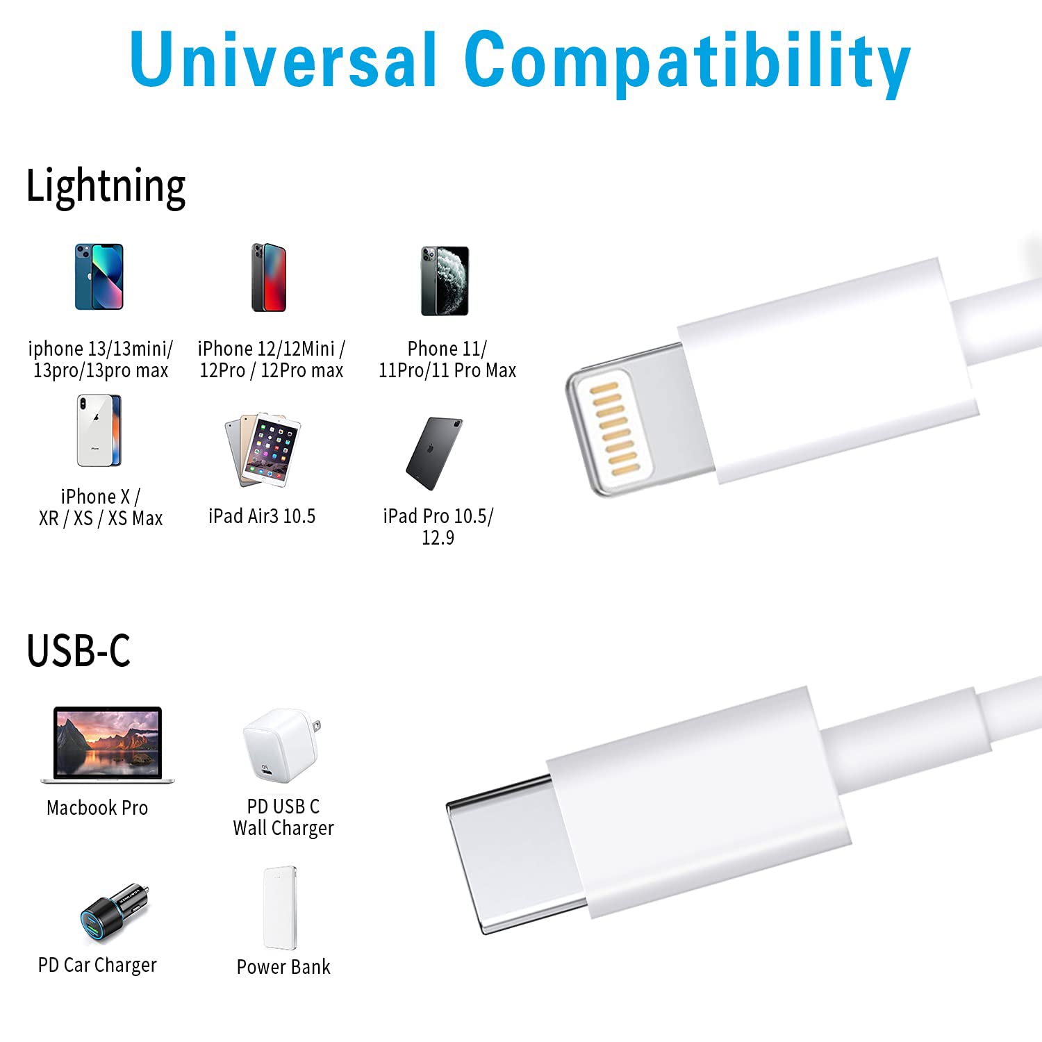 【Apple MFi Certified】USB C to Lightning Cable,Belcompany 2 Pack iPhone Fast Charger Cable Power Delivery Lightning to USB C Charger Cord for iPhone 12 Pro Max/11 Pro/X/XS/XR/8 P/iPad/AirPods Pro-6.6ft
