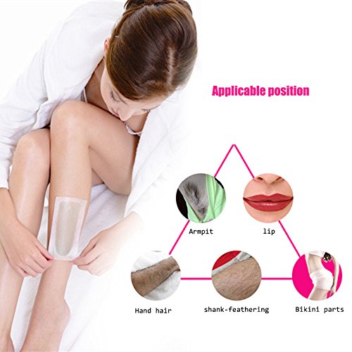 100pcs Non-woven Hair Removal Paper Depilatory Wax Strips Epilator Waxing Tools,50 Small 50 Large