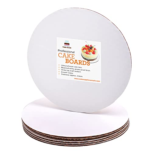 6" Round Coated Cakeboard, 12 ct.