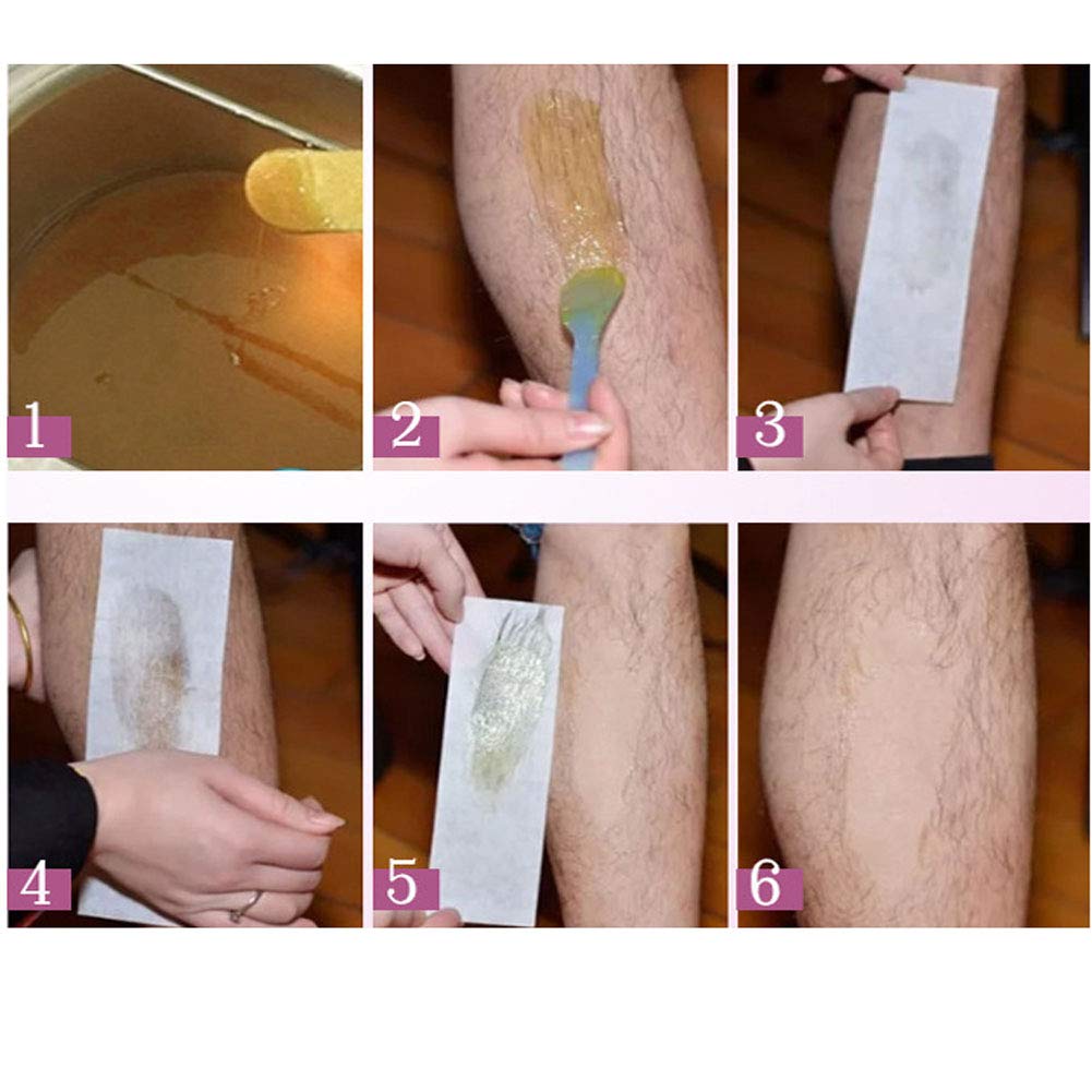 100Pcs Non-Woven Wax Strips Facial and Body Hair Removal Waxing Strips Epilating Bikini Wax Strip Paper