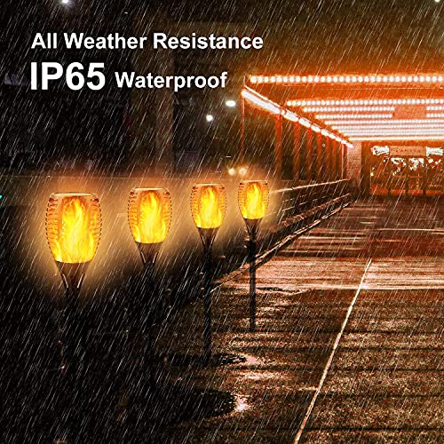 14 Pack Solar Lights Outdoor, 33LED Solar Torch Lights with Dancing Flickering Flames, Waterproof Landscape Decoration Flame Lights for Garden Pathway Yard-Auto On/Off Dusk to Dawn