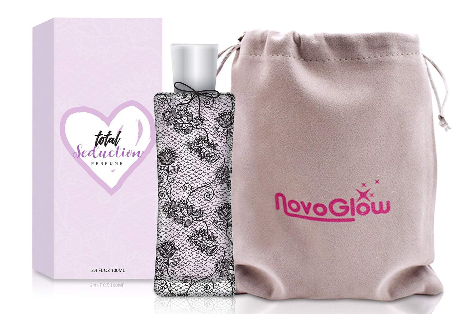 Total Seduction-Eau De Parfum Spray Perfume, Fragrance For Women- Daywear, Casual Daily Cologne Set with Deluxe Suede Pouch- 3.4 Oz Bottle- Ideal EDP Beauty Gift for Birthday, Anniversary