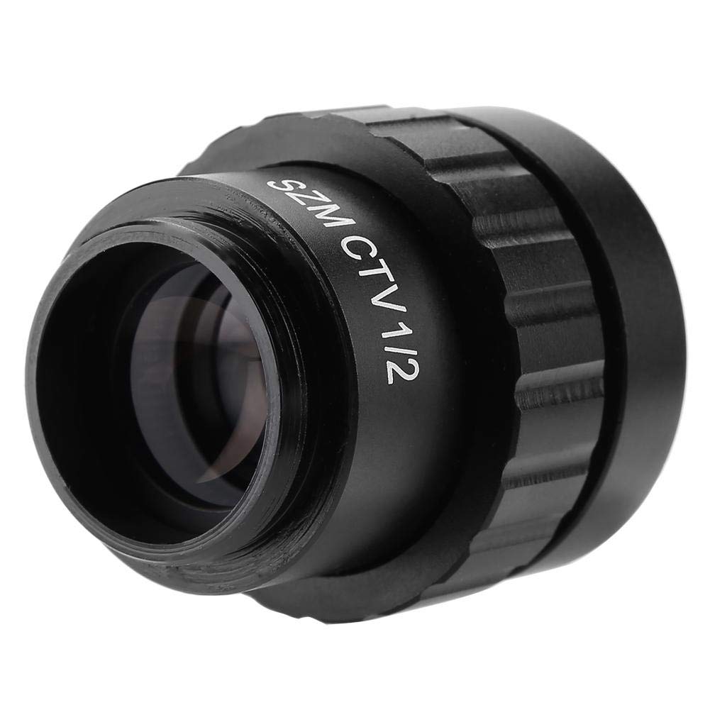 0.5X C-Mount Objective Lens,1/2 CTV Adapter for Video Digital Camera Trinocular Stereo Microscope, Comes with 1-1/8