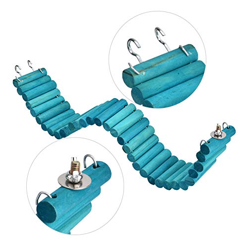 6 * 50CM Pet Hamster Climbing Ladder, Pet Ladder Suspension Bridge Cockatiel Toy Pet Cage Toy