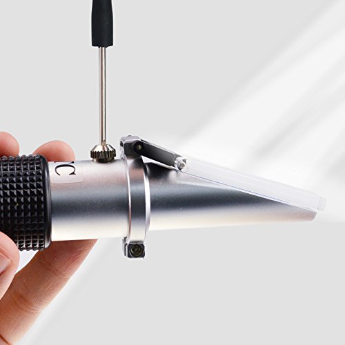 0-28% Salinity Refractometer ATC, Sodium Chloride (NaCl) Salt Level Meter Tester, Test Kit for Sea Water Brine Seawater Food Industry Pickle Soy Sauce, ±0.2% Accuracy