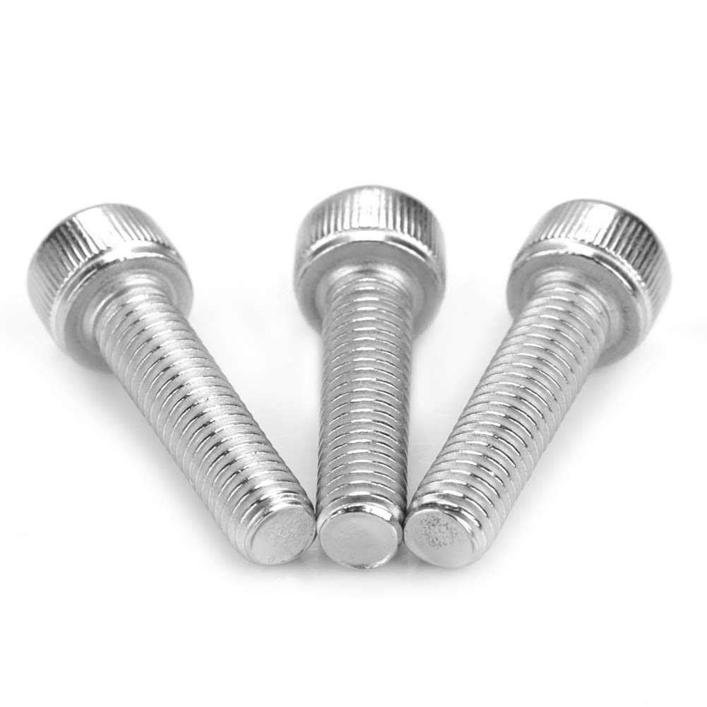 140Pcs #10-32 Stainless Steel Hex Socket Cap Hd Bos Hex Screw Assoment Kit, with Plastic Storage Box