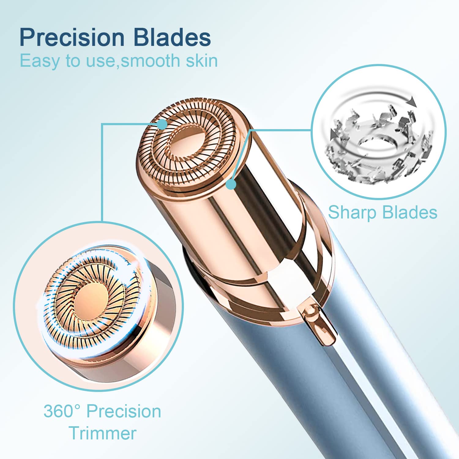 Generation 2 Replacement Heads for Flawless Finishing Touch Hair Removal Tool for Women, Double Ring Blades for Gen 2 Device Old Flawless, 6 Count