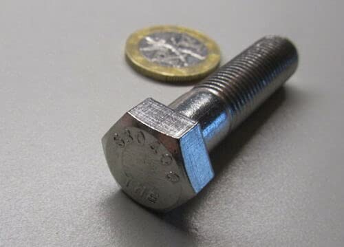 18-8 Stainless Steel Bolt, PT, 7/16-20 x 1 3/4" Length, 20 pcs