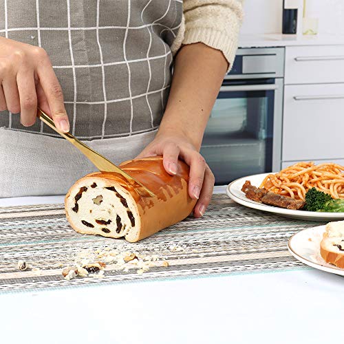 Sayopin Placemats, Placemats Set of 6, Woven Vinyl Placemats, Placemats for Dining Table, Place Mats Indoor, Easy to Wipe Clean Table Placemats, Washable Placemats for Everyday Use