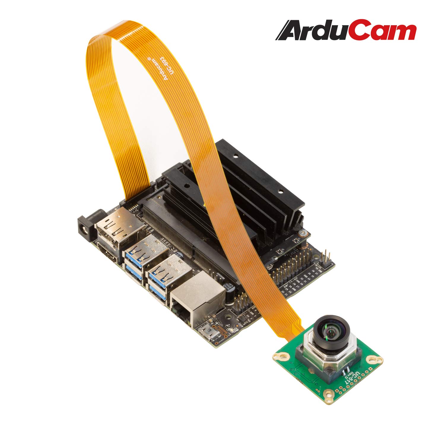 Arducam IMX477 Autofocus and Software-Controlled Focus HQ Camera, 12MP 100° FOV Camera Module Compatible with Nvidia Jetson Orin NX/AGX Orin, M12 Lens