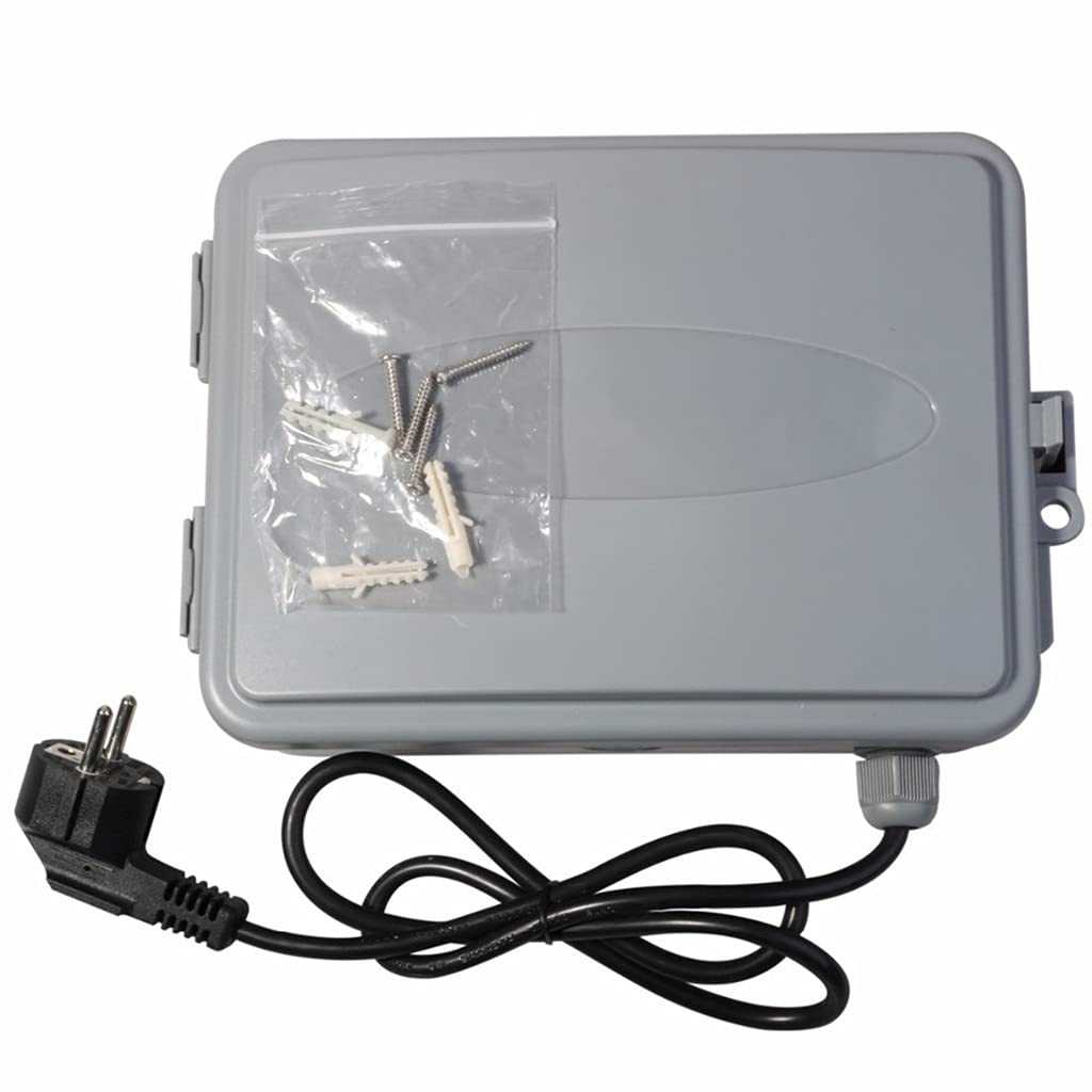 HAHFKJ 11 Station Garden Automatic Irrigation Controller Water Timer Watering System with EU Standard Internal Transformer