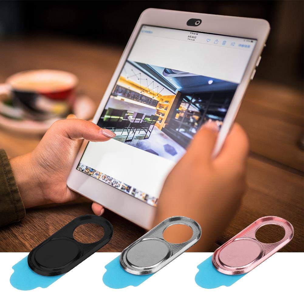 ♂Valentine's Day Present♂Easy to Install Webcam Protect Sticker, Camera Protect Sticker, for Phone Smartphone Len(Silver and Black Powder Mixed Color)