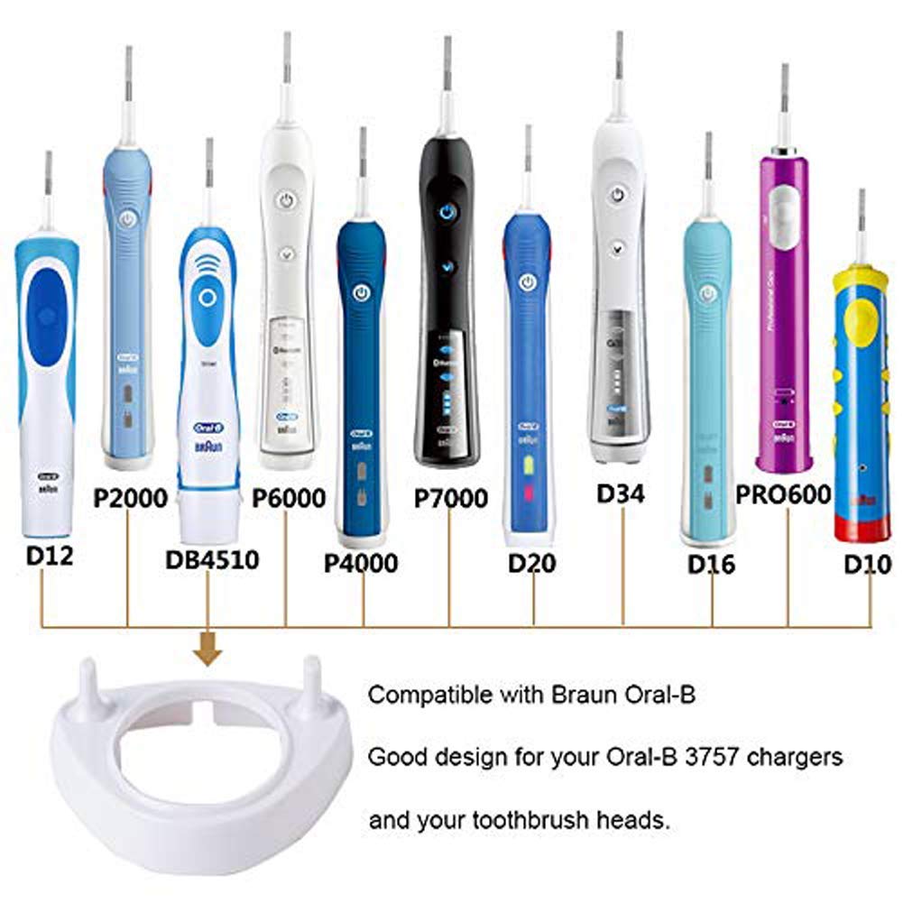BSGB 6PCS Plastic Travel Electric Toothbrush Heads Cover Protective Cap Case for Oral-B Electric Replacement Tooth Brush Keep Germ Dust Away (Long)