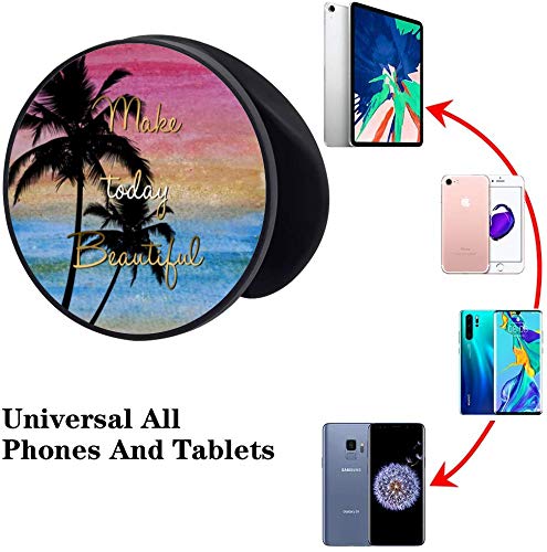 4 Pack Foldable Expanding Cell Phone Finger Stand Holder Compatible with All Smartphones and Tablets Palm Tree