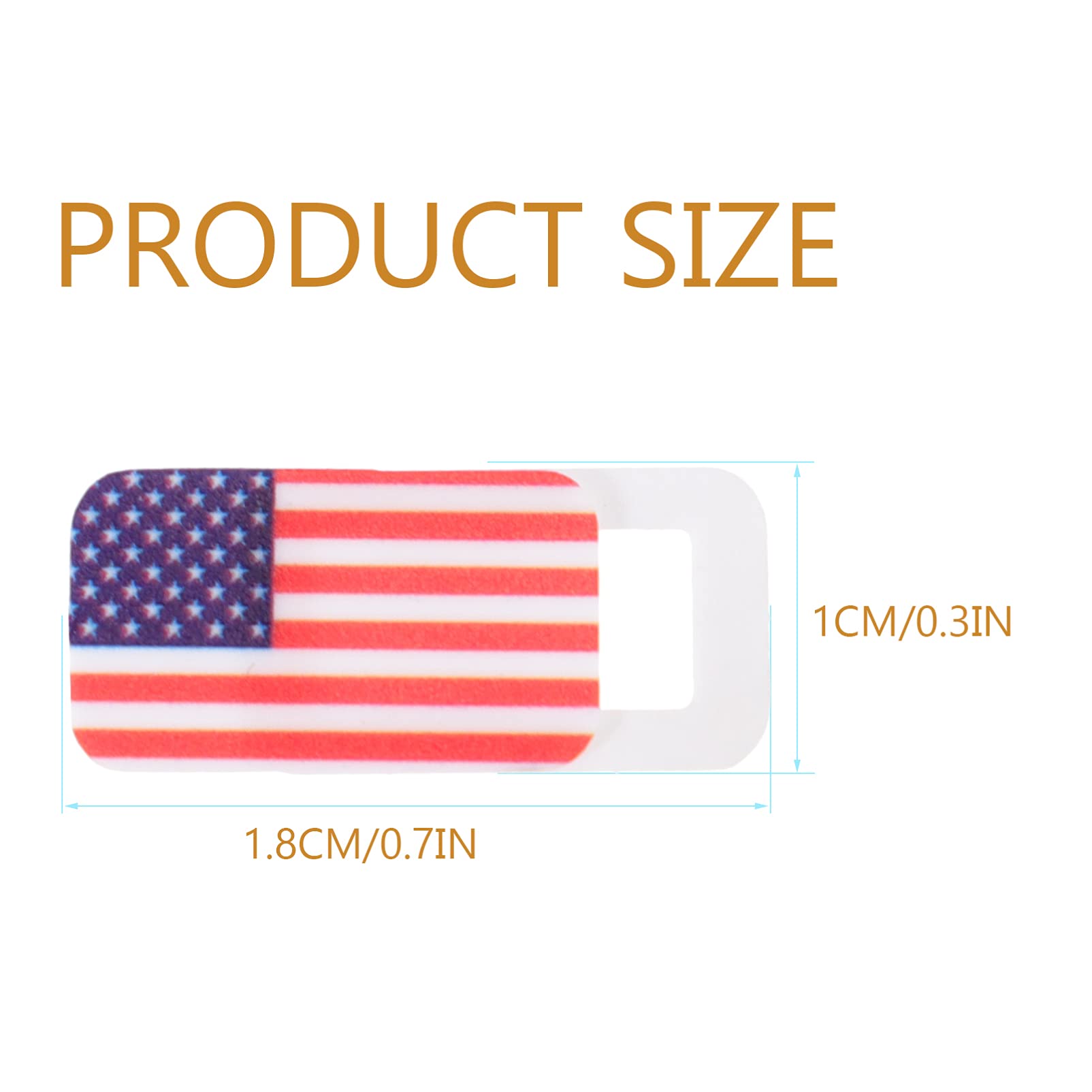 OSALADI Laptop Camera Cover Slide Tablet Camera Covers 4pcs American Flag Pattern Phone Camera Covers Anti- Peeping Sliding Covers Laptop Camera Cover Slide Computer Camera